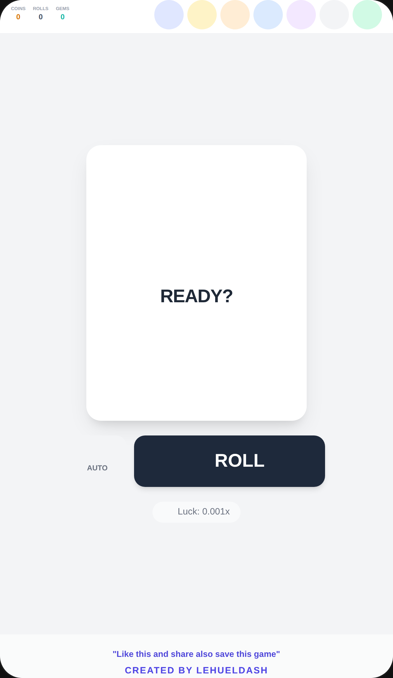 RNG Infinity Roll - Play Free RNG Simulator Online | Sekai