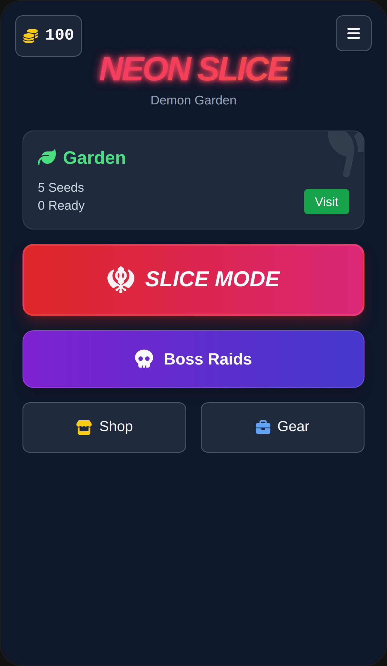 Neon Slice: Demon Garden - Play Free Slicing Game Online | Sekai